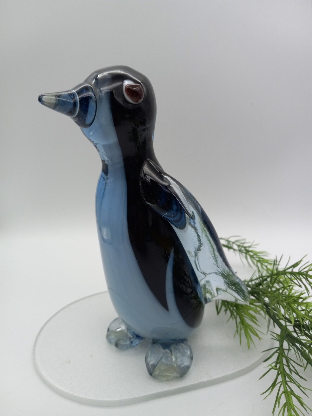 Glass Penguin Figurine, Hand Blown - Etsy