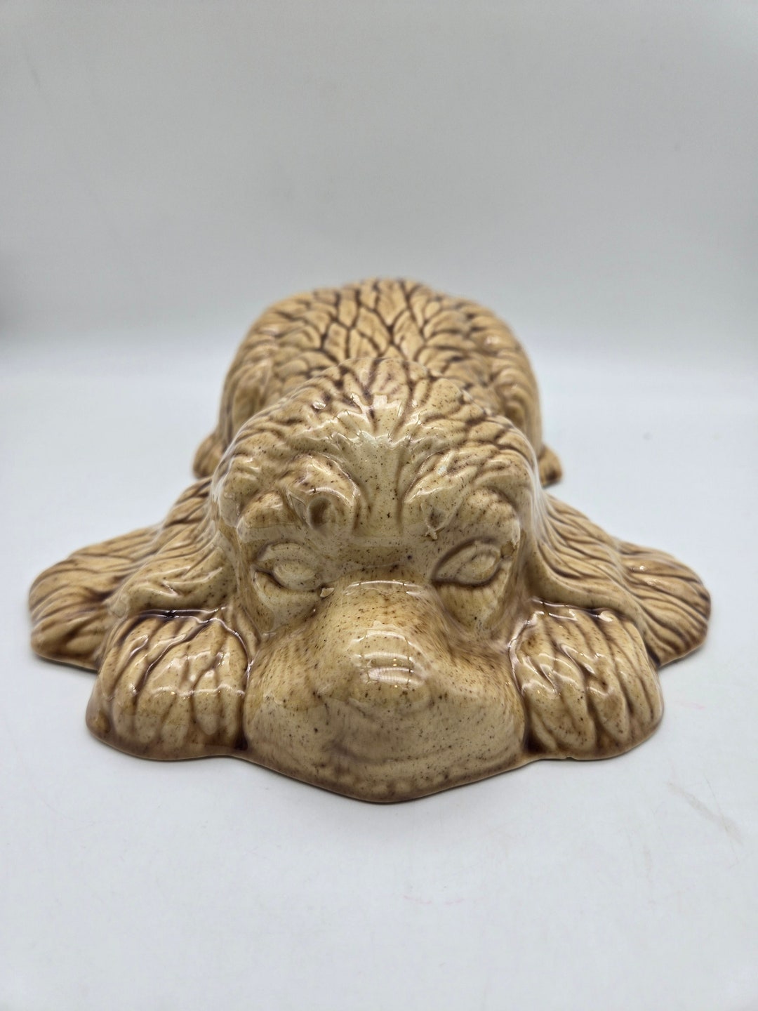 Cocker Spaniel Ceramic Dog Laying Down Figurine - Etsy