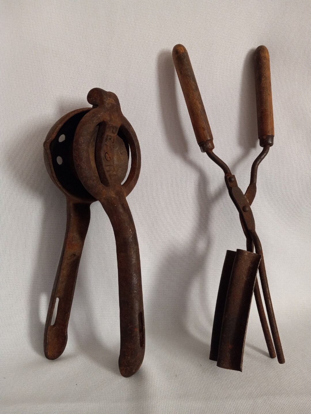 Primitive Tools Cast Iron Lemon Juicer & Hair Crimper - Etsy