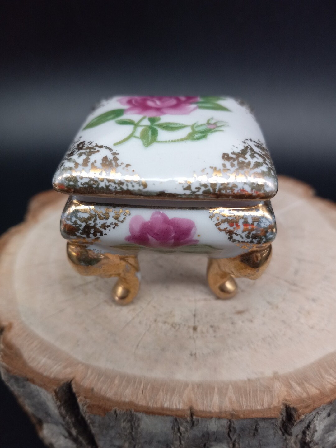 Miniature Porcelain Ring/trinket Box - Etsy
