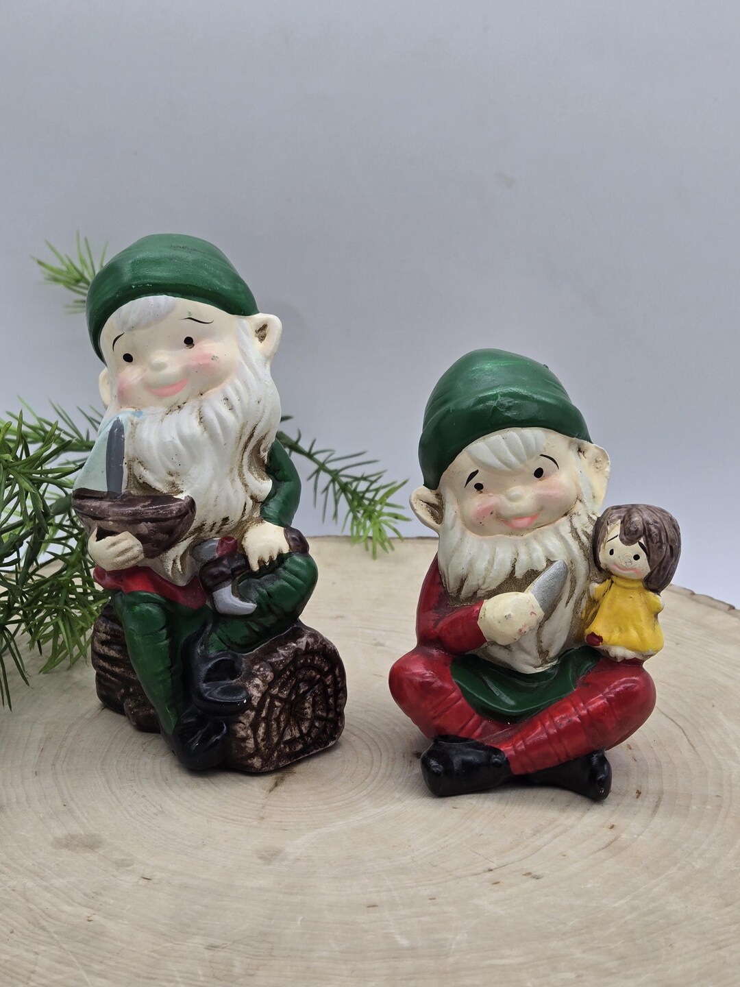 Vintage Homco Gnome/elves Figurines, Set of 2. 1970's - Etsy