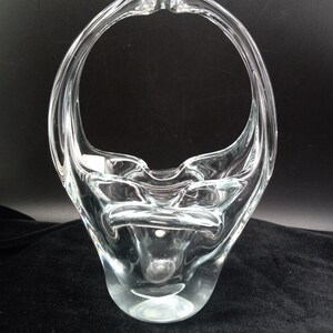 Toscany Collection Crystal Art Glass Basket/vase - Etsy