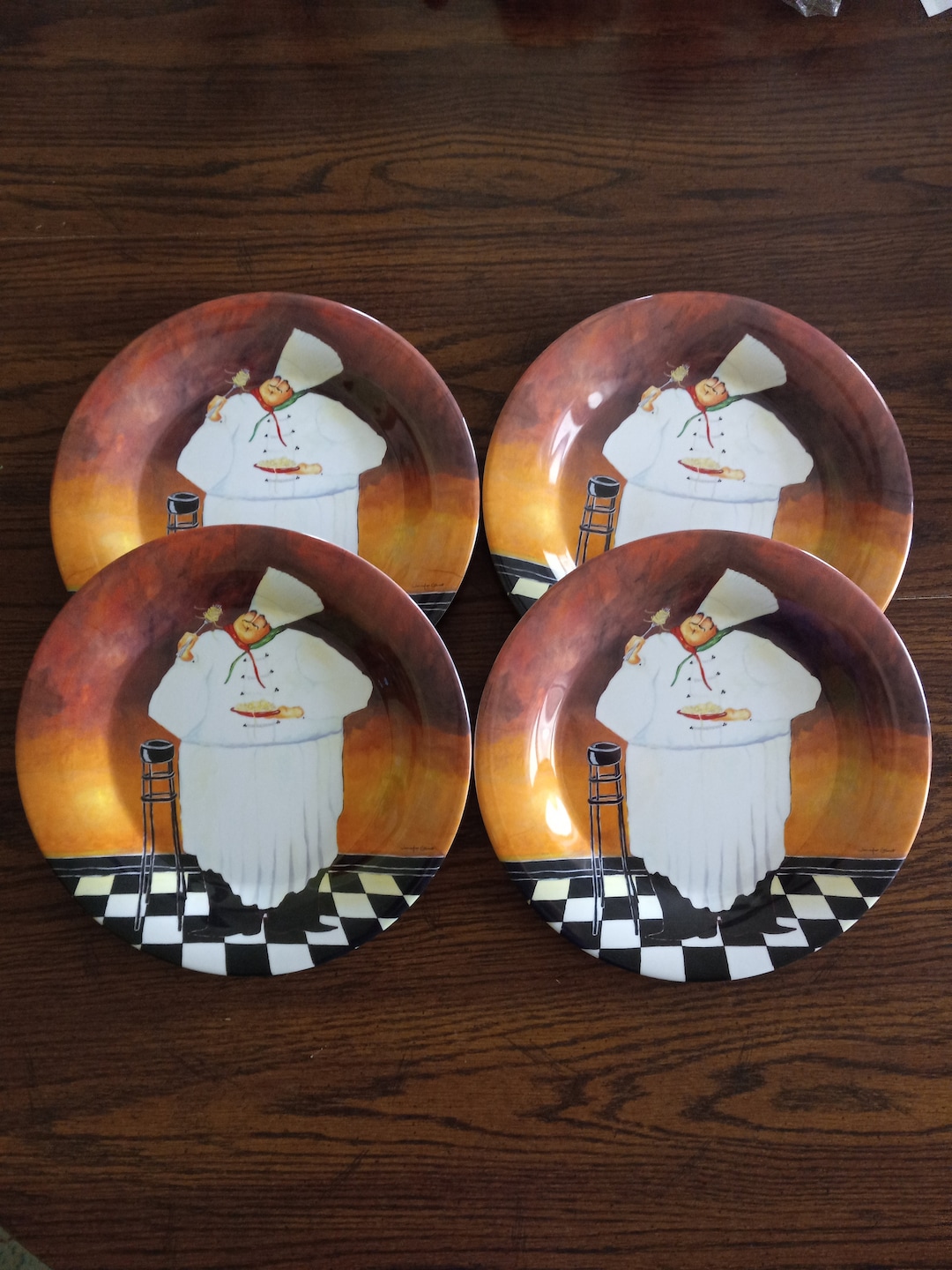 Sakura Evolution Fat Chef Dinner Plates, Set of 4 - Etsy