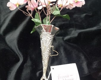 Vintage Tussie Mussie Silver Tone Victorian Wedding Bouquet or Posey ...