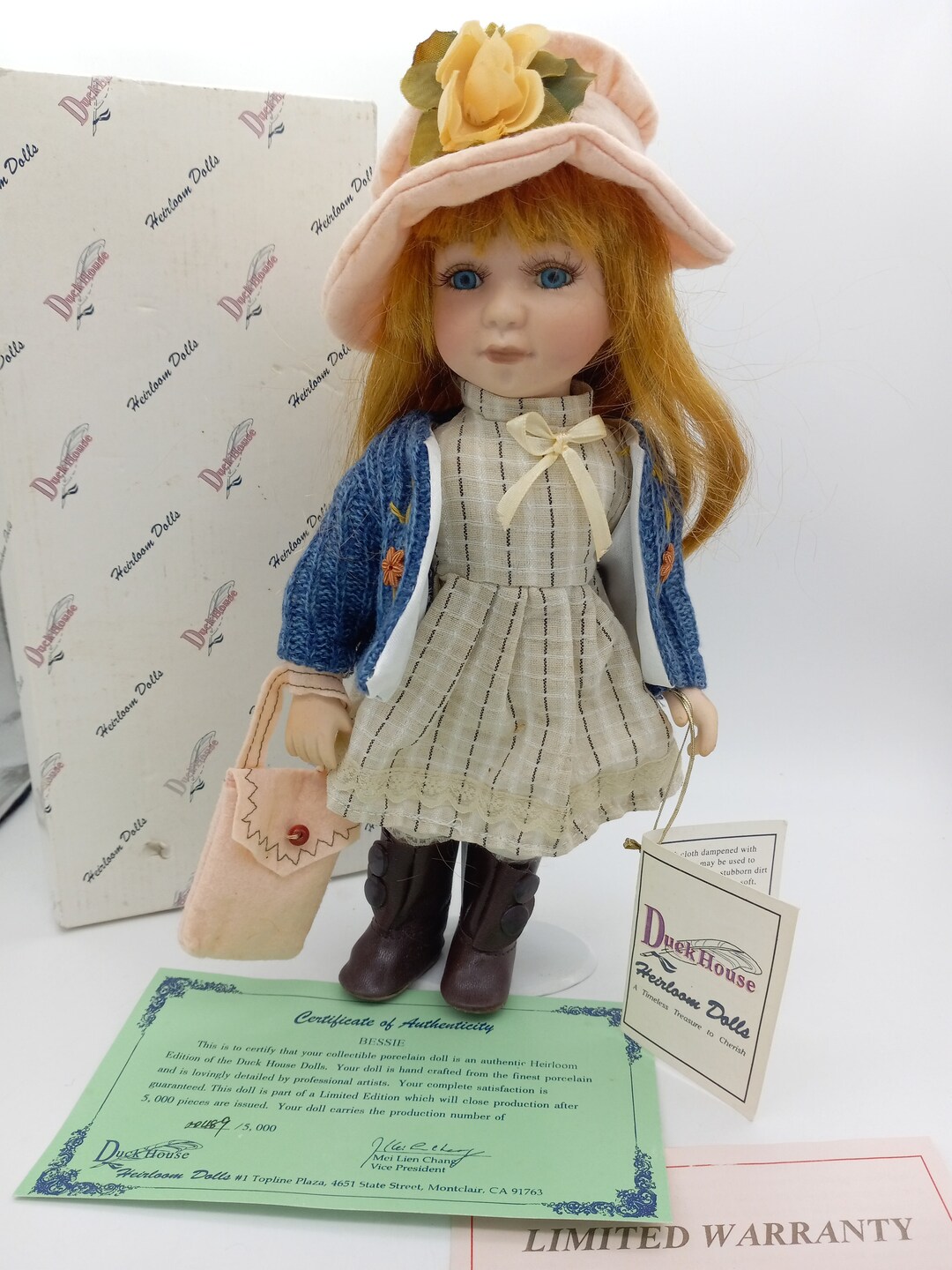 Heirloom Doll "bessie" by Duck House, 1990's - Etsy