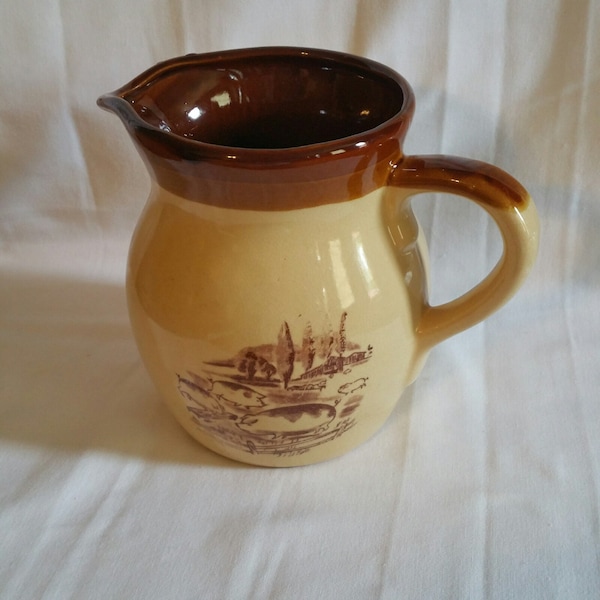 Brown Pitcher - Etsy