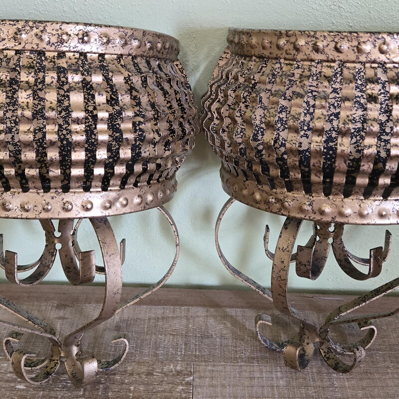 Metal Wall Pocket Pair - Etsy