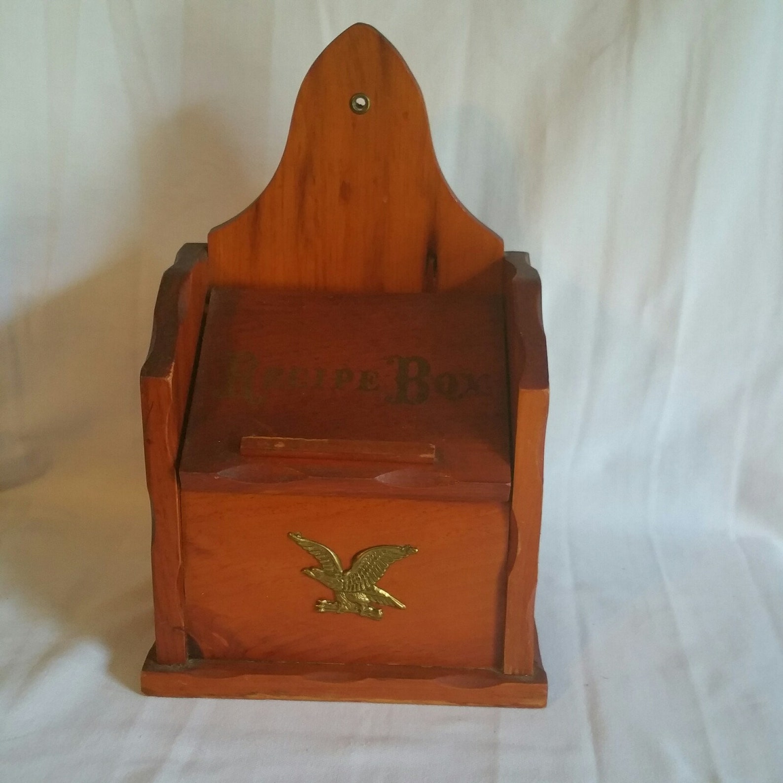Vintage Wooden Recipe Box - Etsy