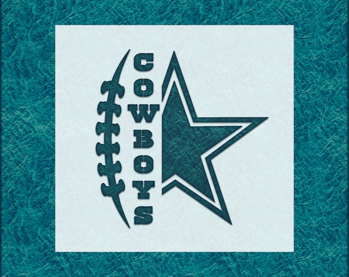 Dallas Cowboys Stencil - Etsy