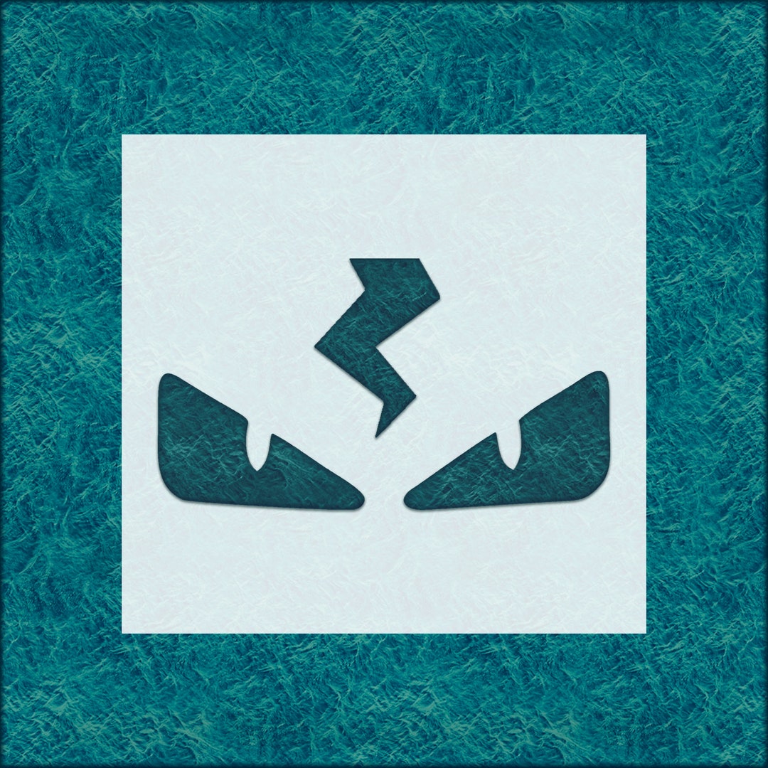 High Quality Evil Face Evil Eyes Reusable Flexible Mylar Thick Stencil ...