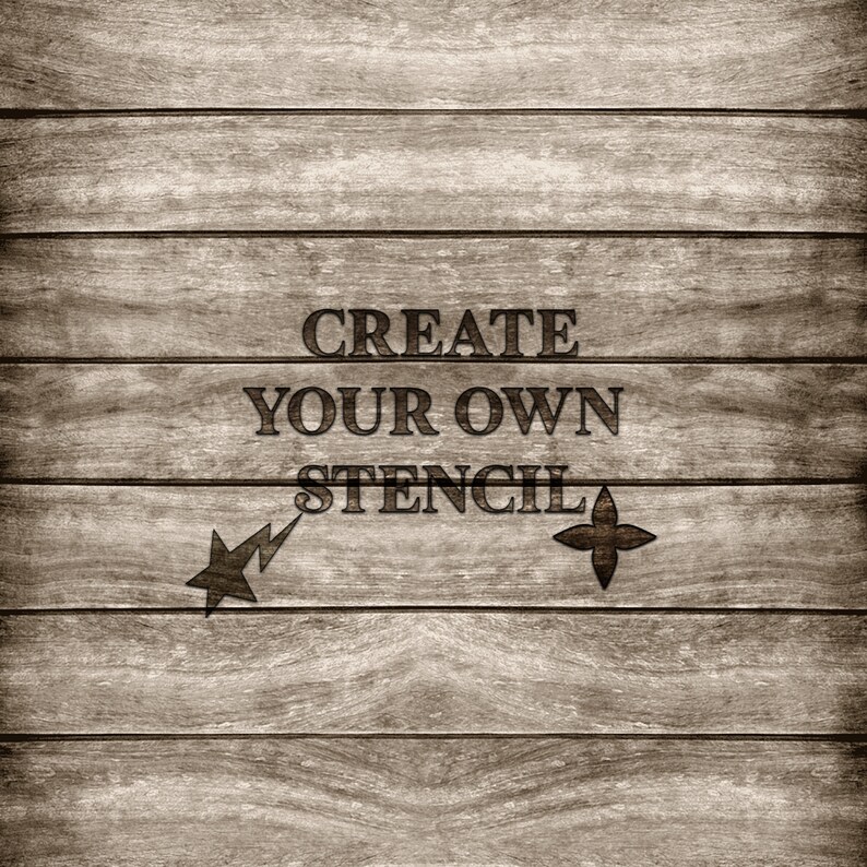 Custom Stencil - Create Your Own Reusable Stencil Text or Image - DIY ...