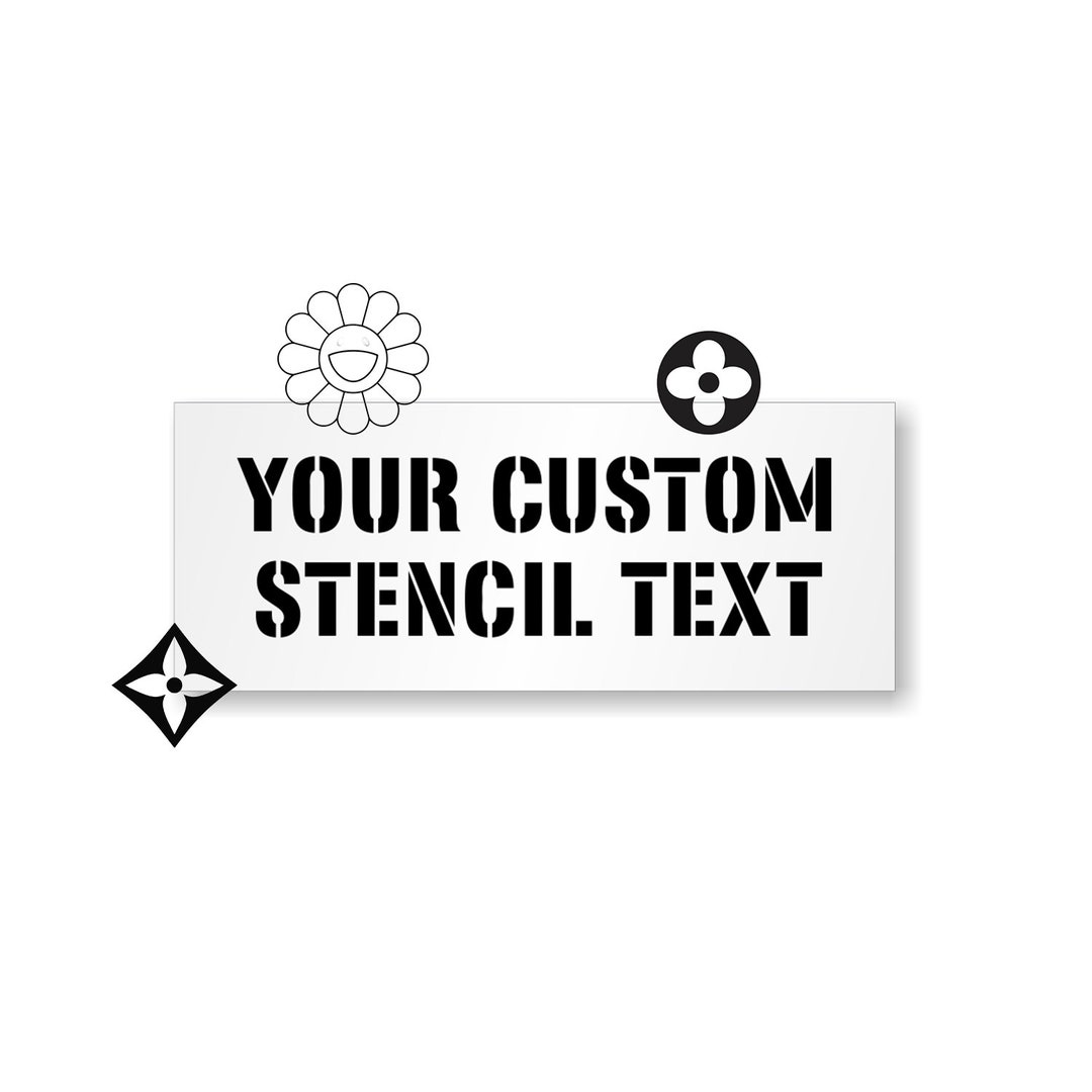 Any Custom Large Big Stencil Reusable for Food, Clothes, Wood, Party ...