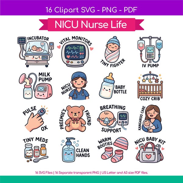 Nicu Clipart - Etsy