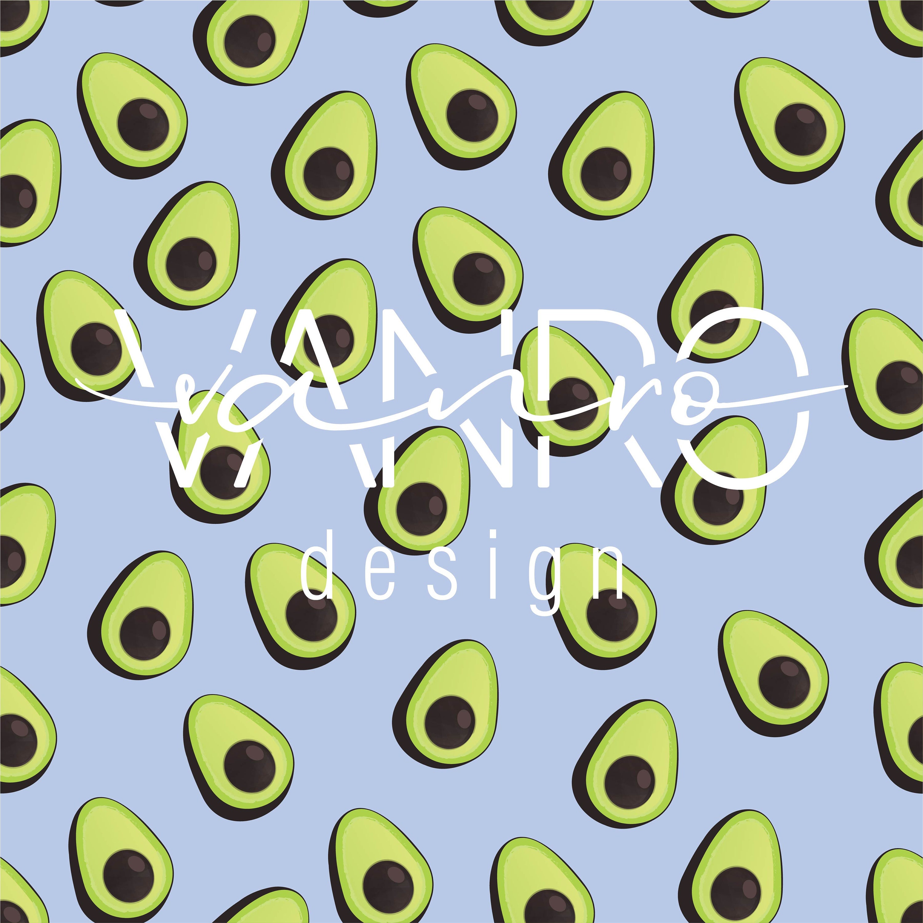 Five 5 Seamless Avocado Patterns - Etsy UK