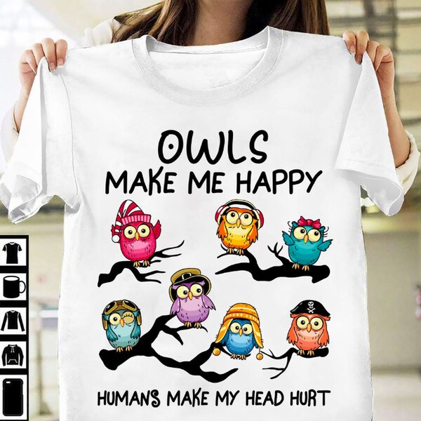 Owl Shirt - Etsy