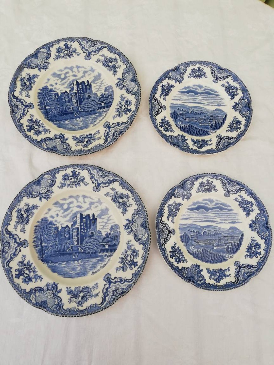 Ironstone Plates Old Britain Castles, Made in England, X 4 - Etsy
