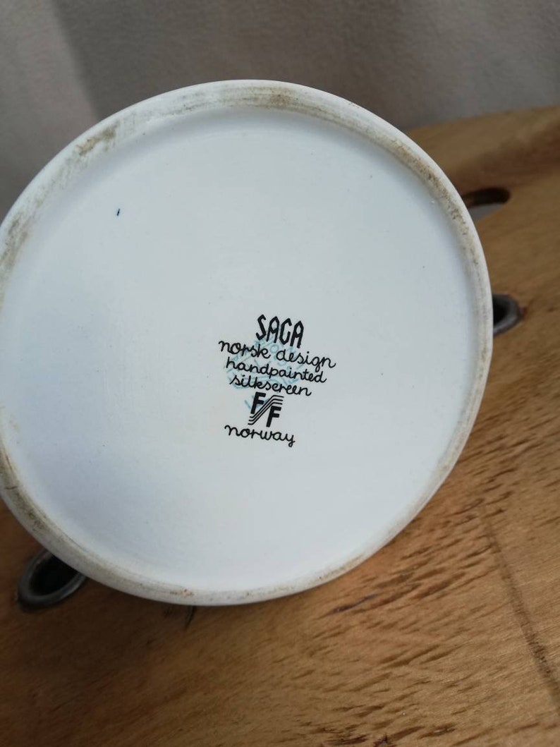 Vintage Figgjo Flint Saga Norsk Design Vase Norvège FF Norway - Etsy