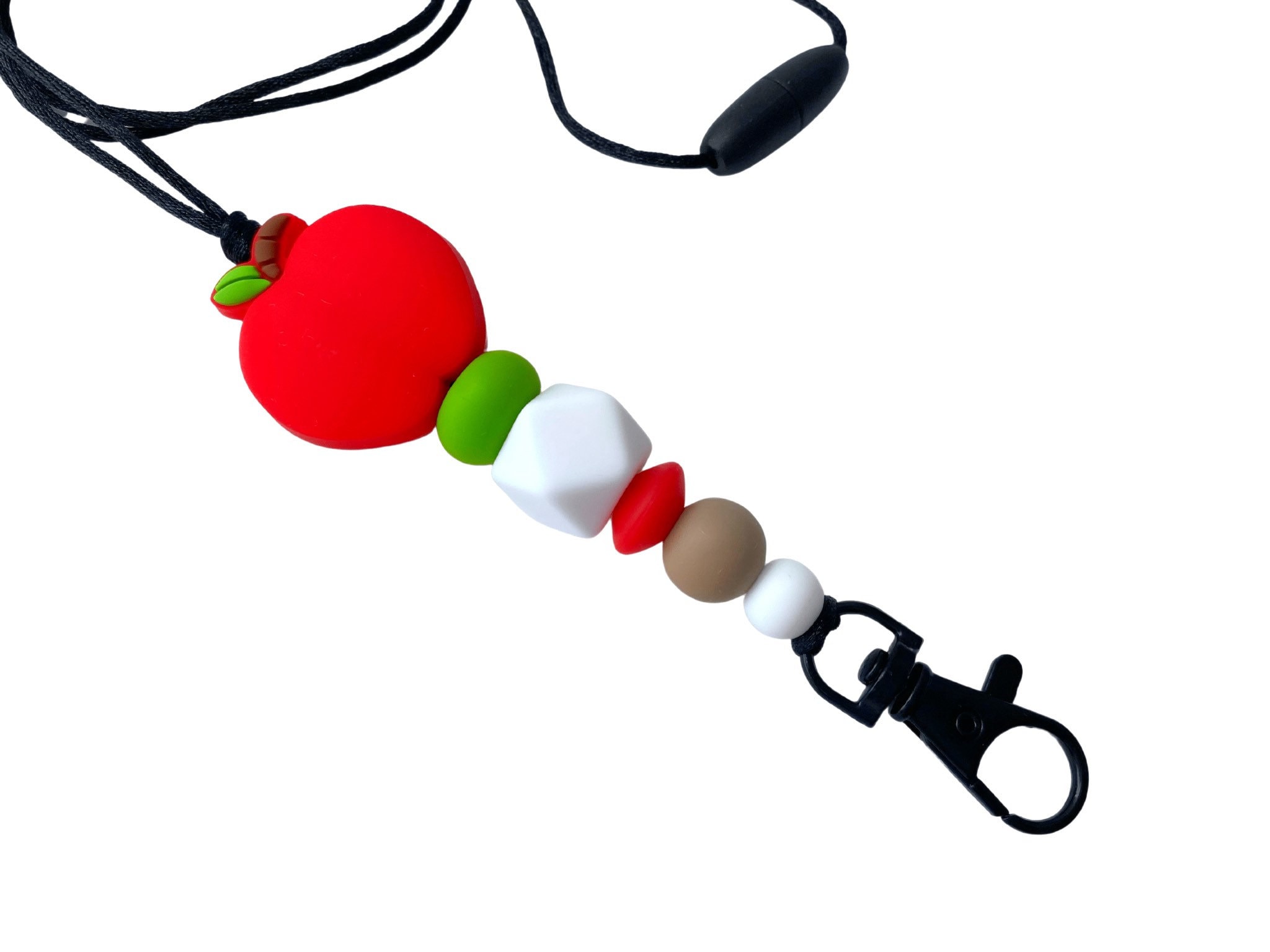 Lanyard Apple Lanyard Teacher Lanyard Silicone Bead - Etsy