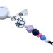 Silicone Bead Keychain Grey Marble, Taupe, Blue, Rose Gold Beaded ...
