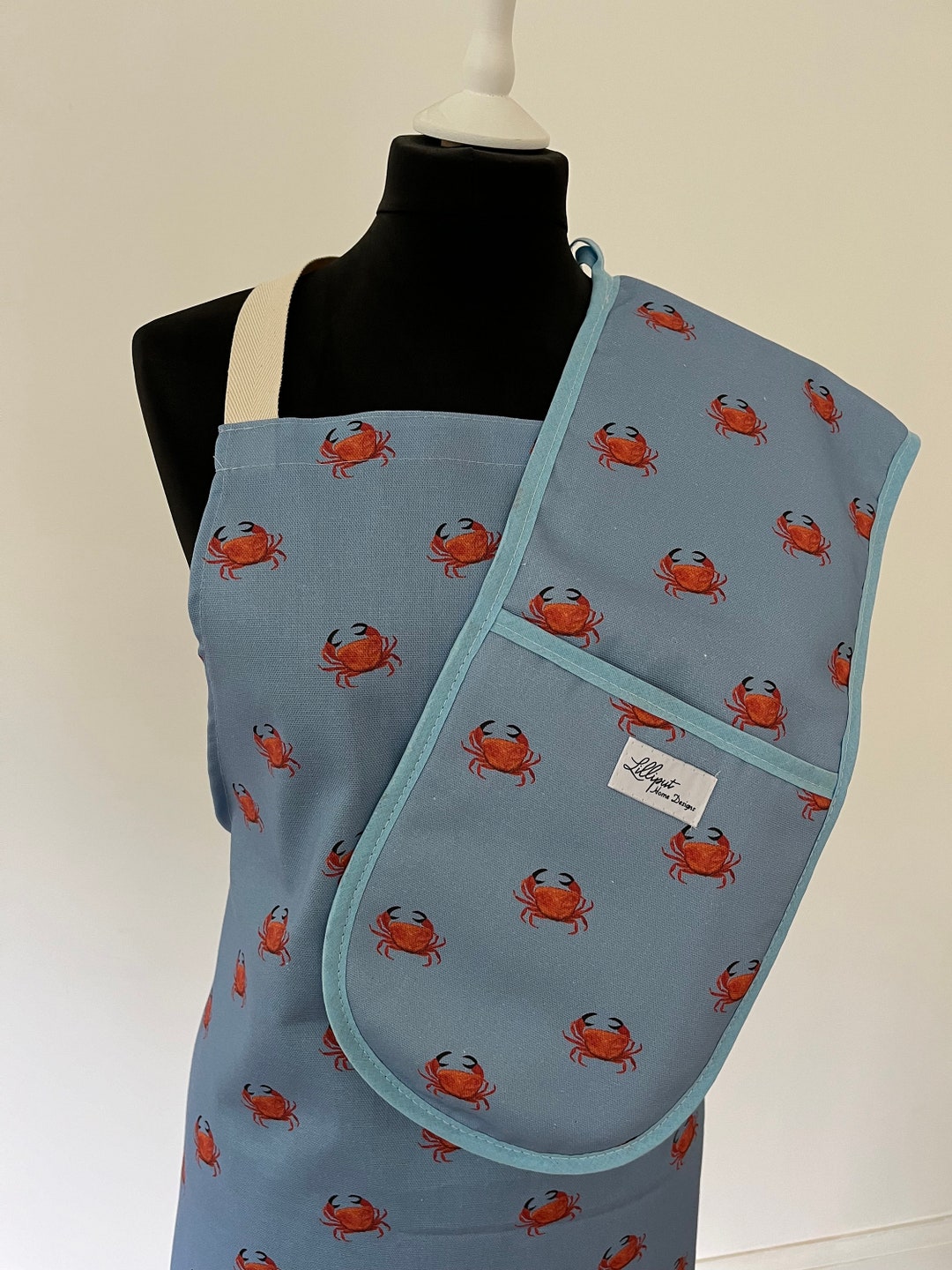 Crab Adult Apron // 100% Cotton // Kitchen Accessories - Etsy