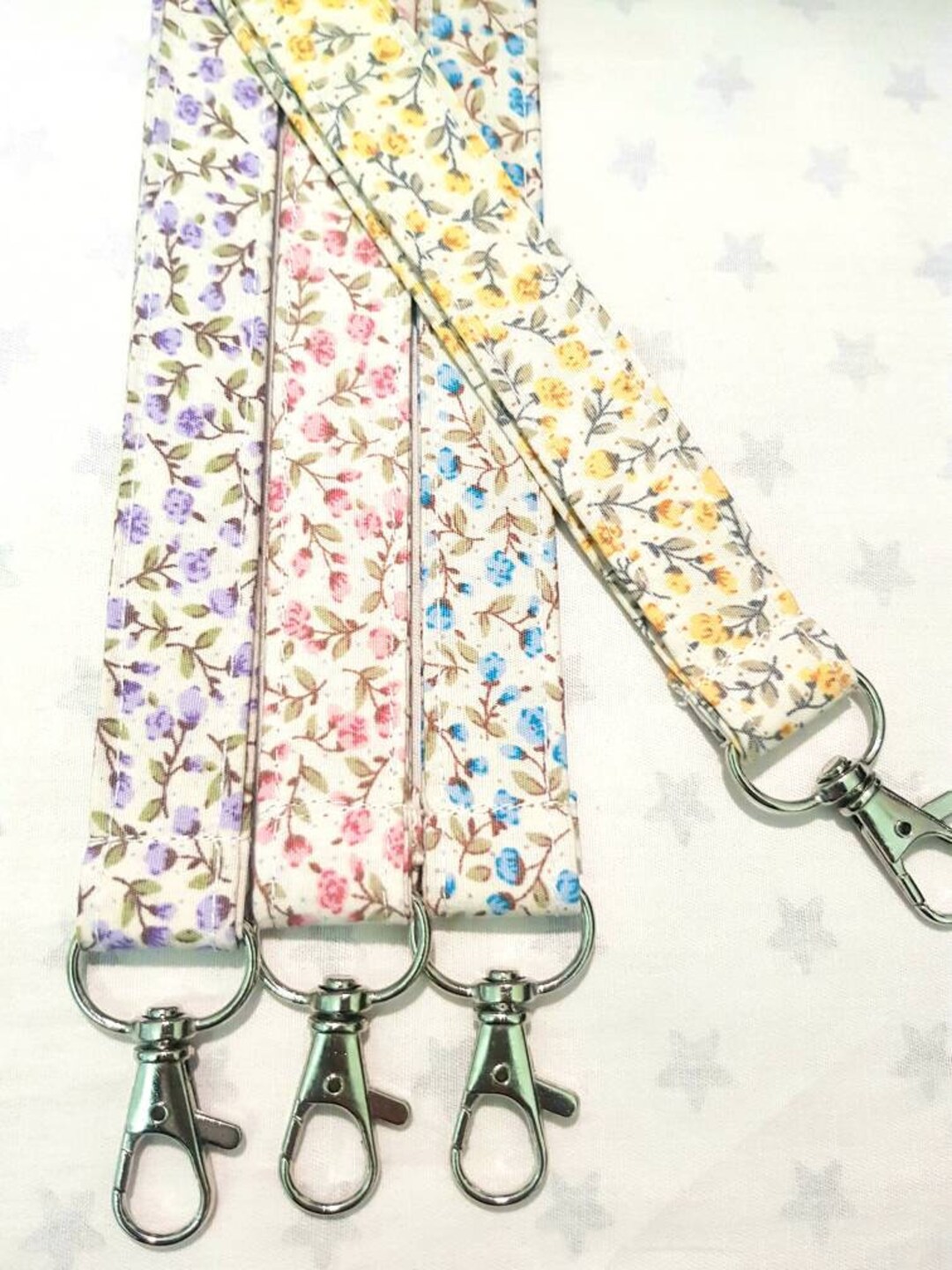 Fabric Lanyard, Floral Lanyards, Pretty Lanyard, Gift Idea, Id Holder ...