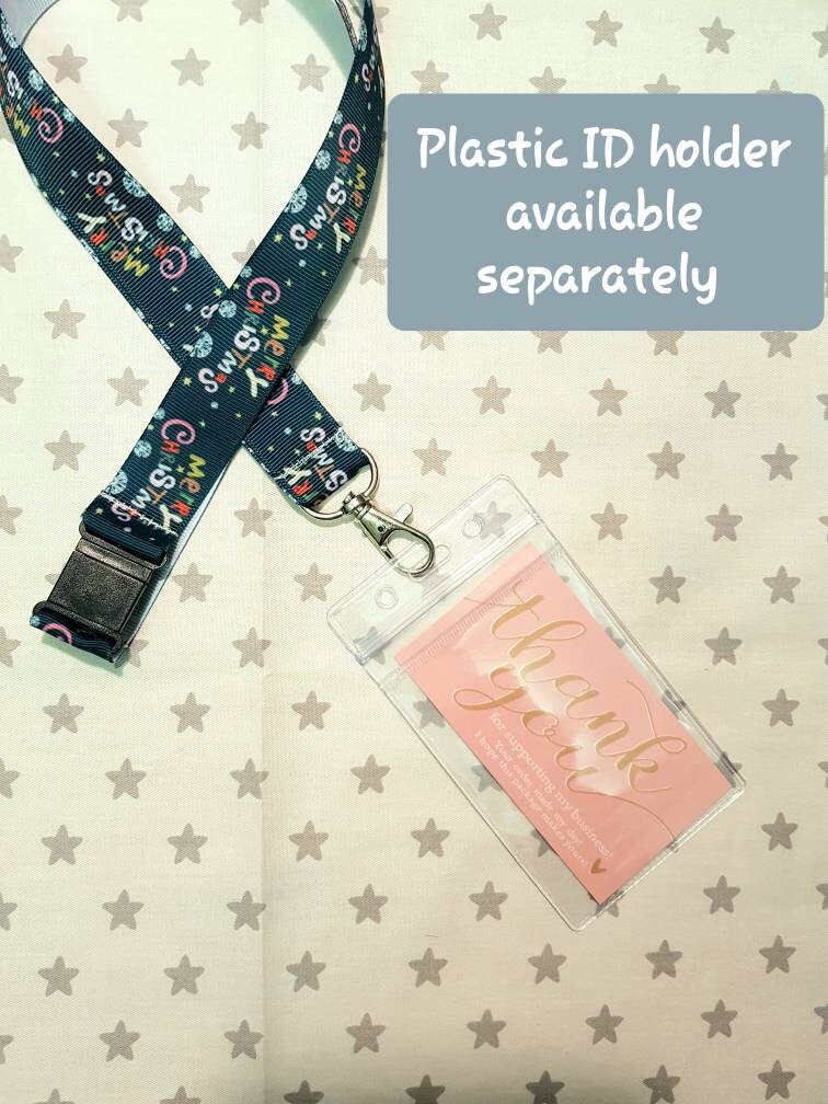 Christmas Lanyards Festive Lanyard Santa Snowflake Merry - Etsy UK