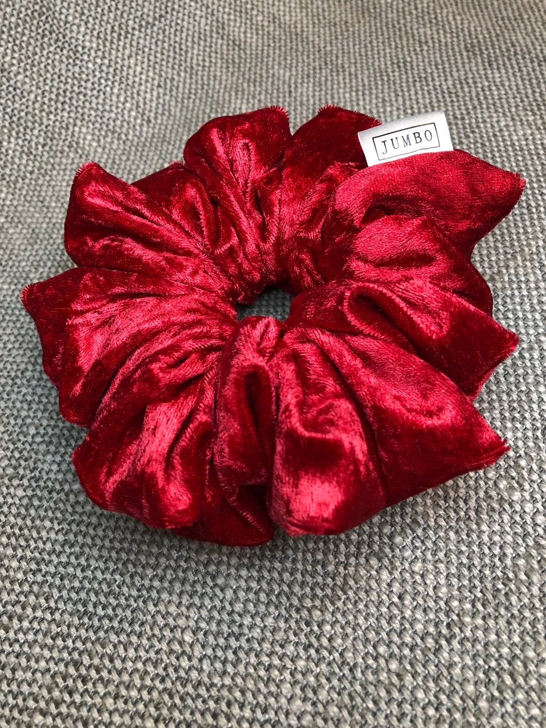 JUMBO Scrunchie - Red Velvet - Etsy