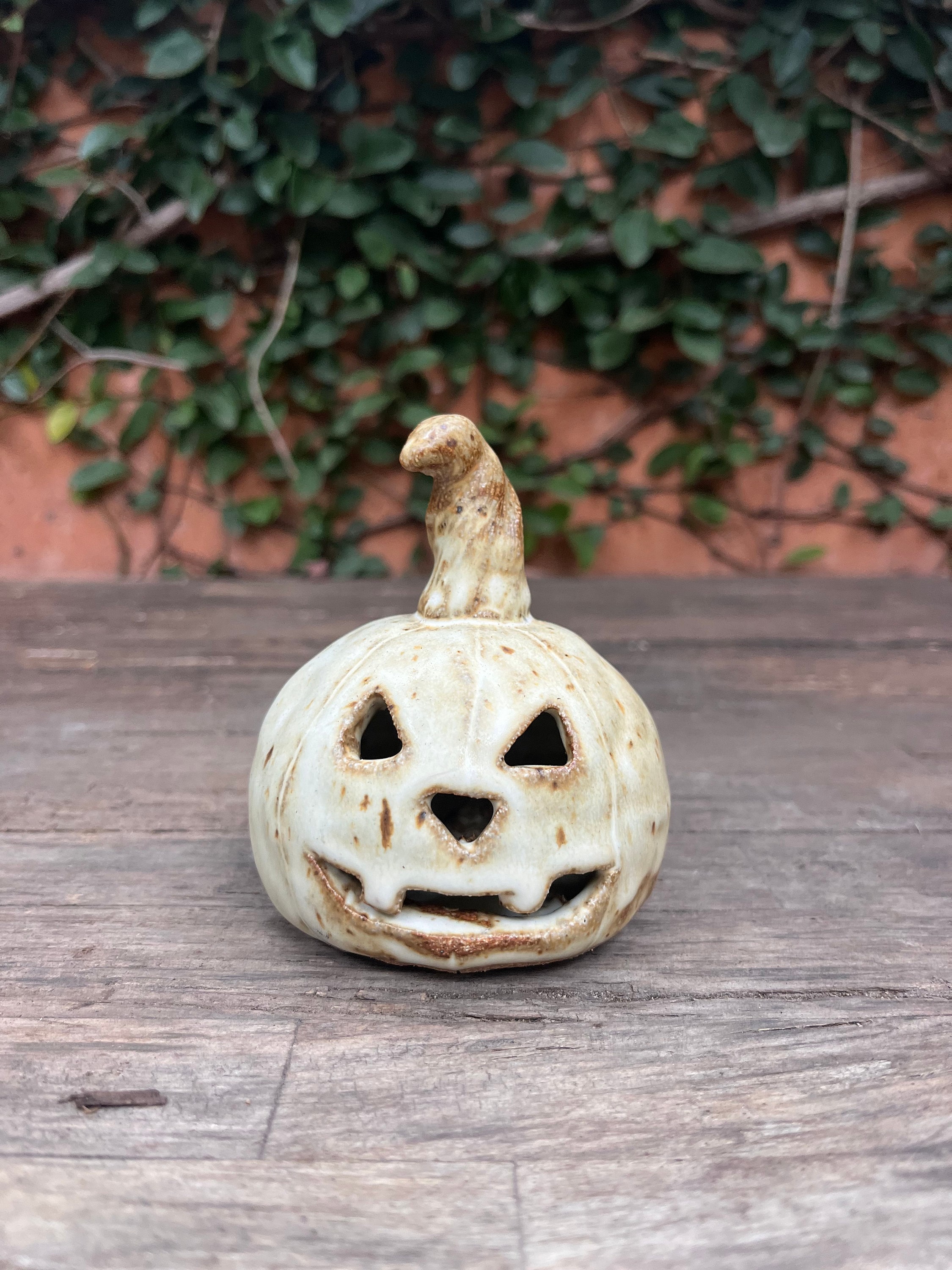 Beige Ceramic Pumpkin - Etsy