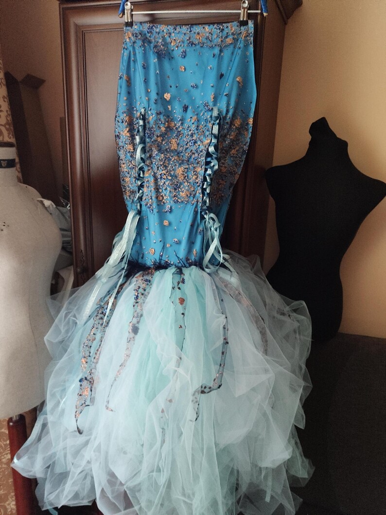 NEW Burlesque Complete Outfit, Skirt Mermaid Burlesque, Corset ...