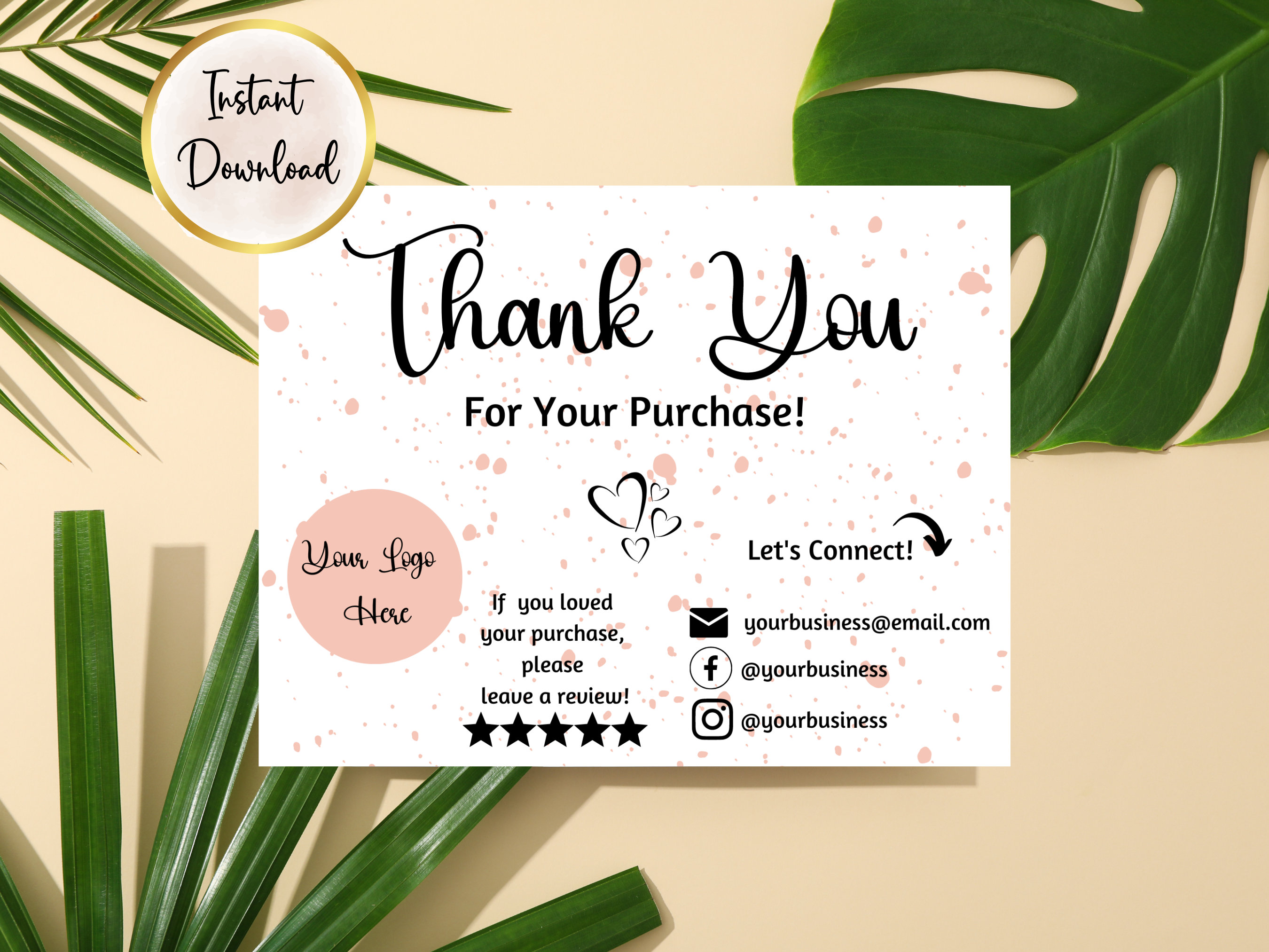 Thank You Cards Business // Mercari Thank You Poshmark Thank - Etsy