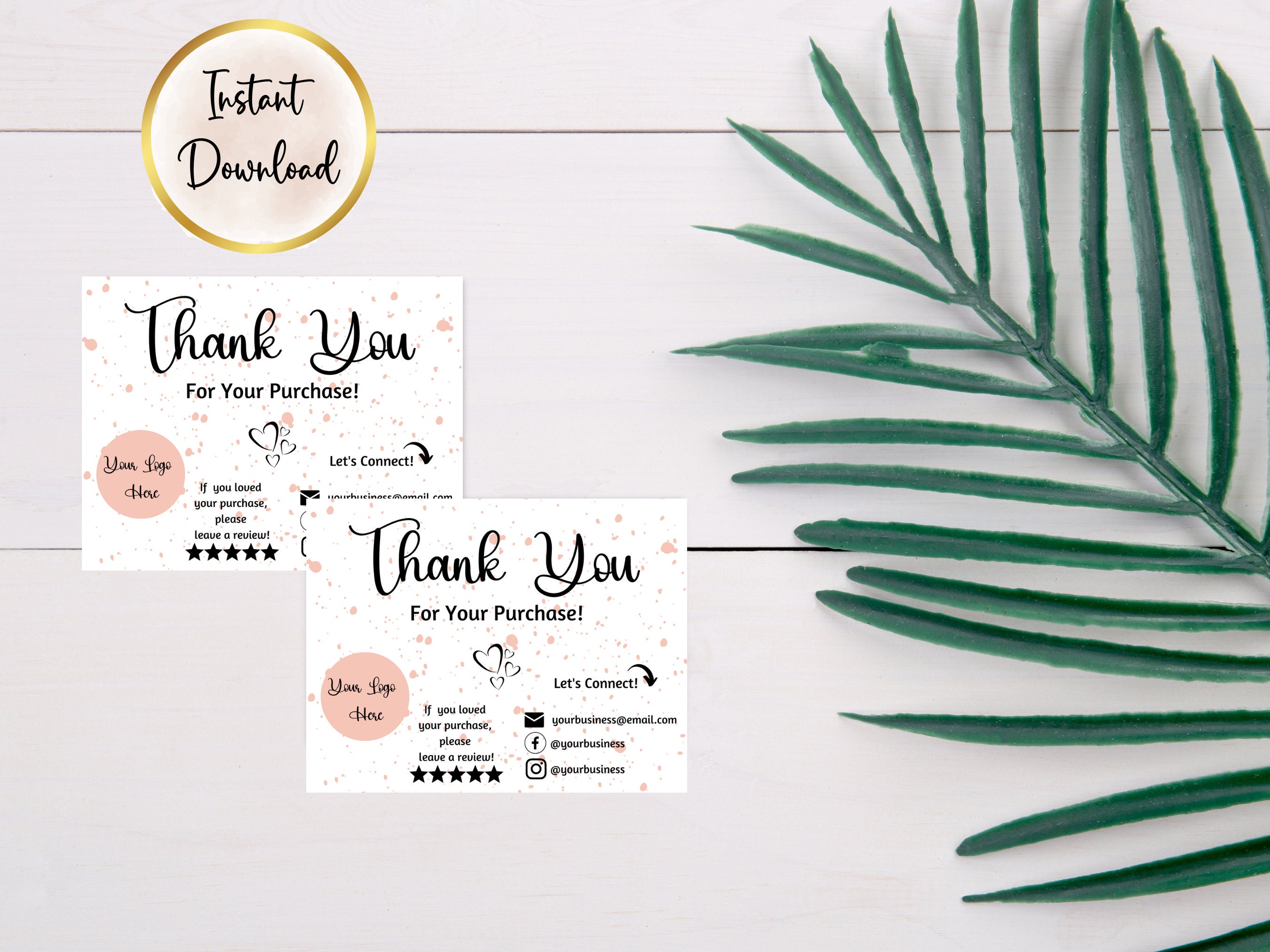Thank You Cards Business // Mercari Thank You, Poshmark Thank You ...