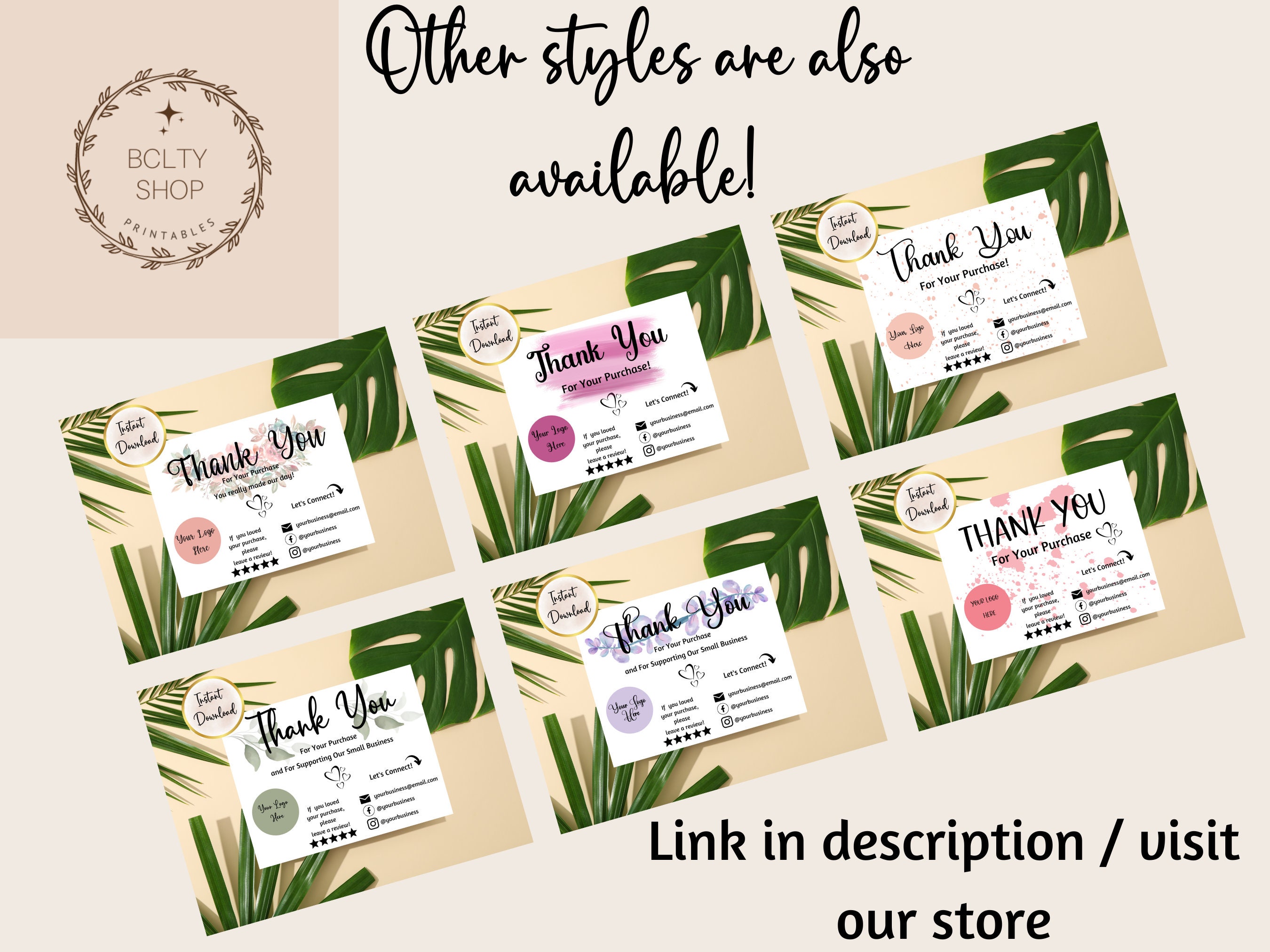 Thank You Cards Business // Mercari Thank You, Poshmark Thank You ...