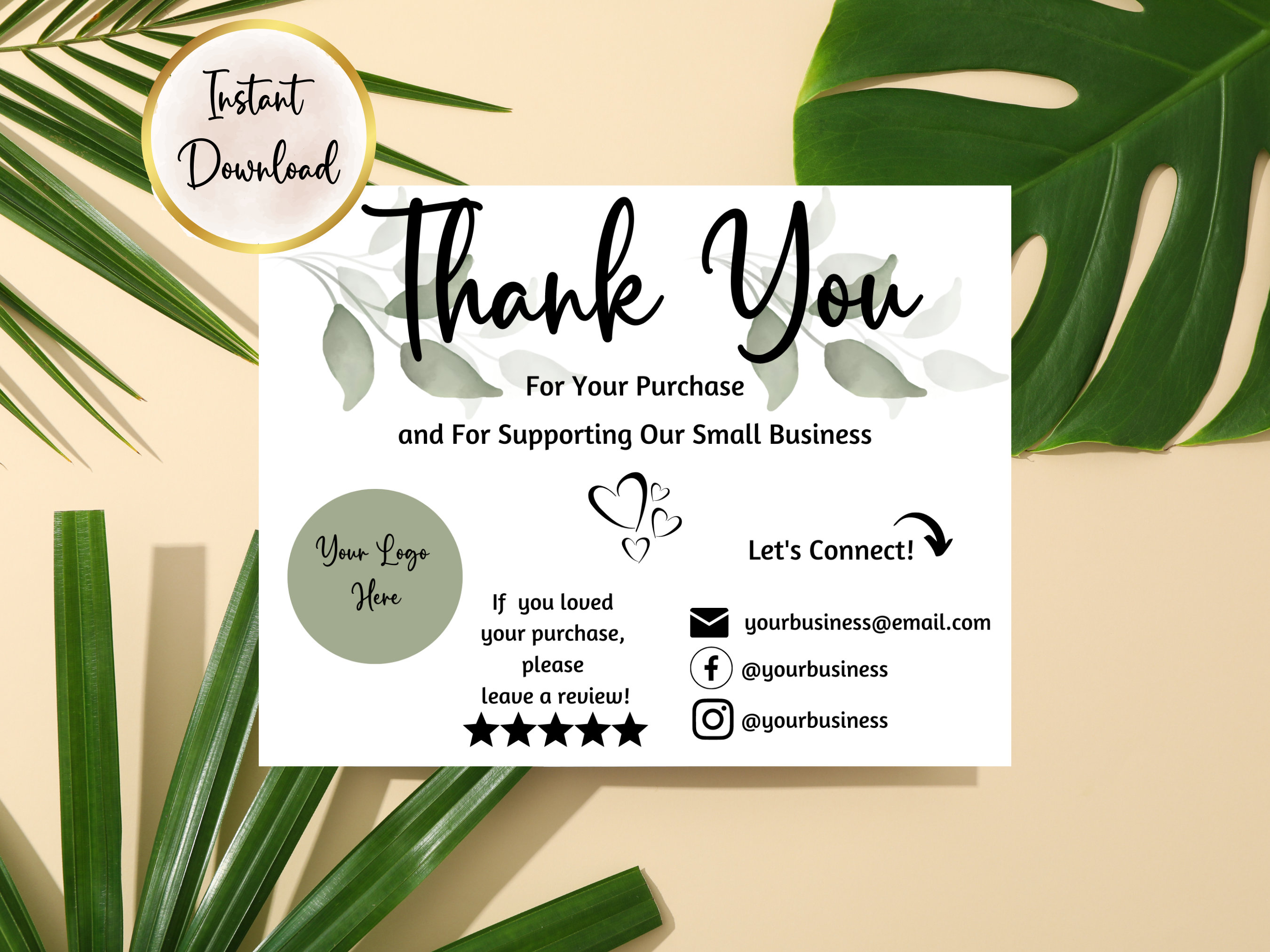 Thank You Cards Business // Mercari Thank You, Poshmark Thank You ...