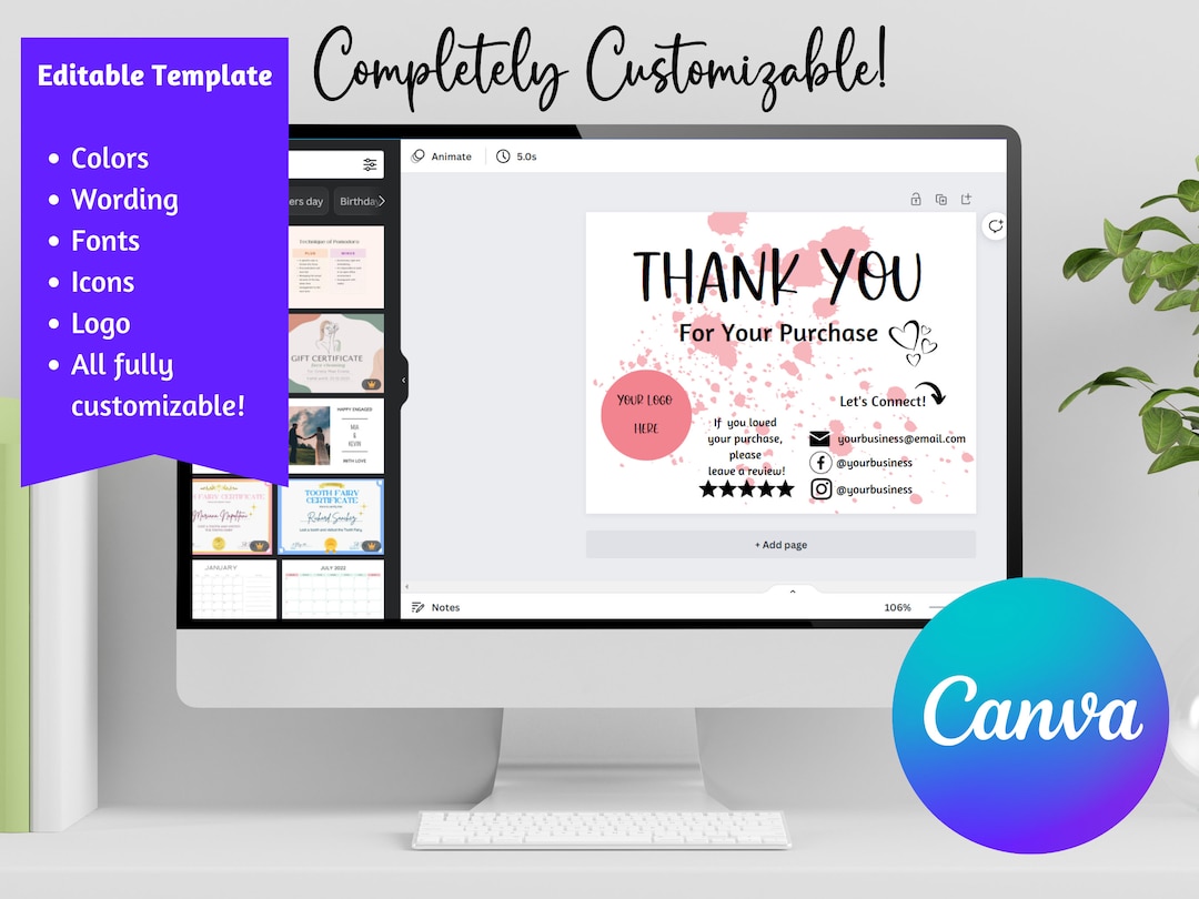 Thank You Cards Business // Mercari Thank You, Poshmark Thank You ...