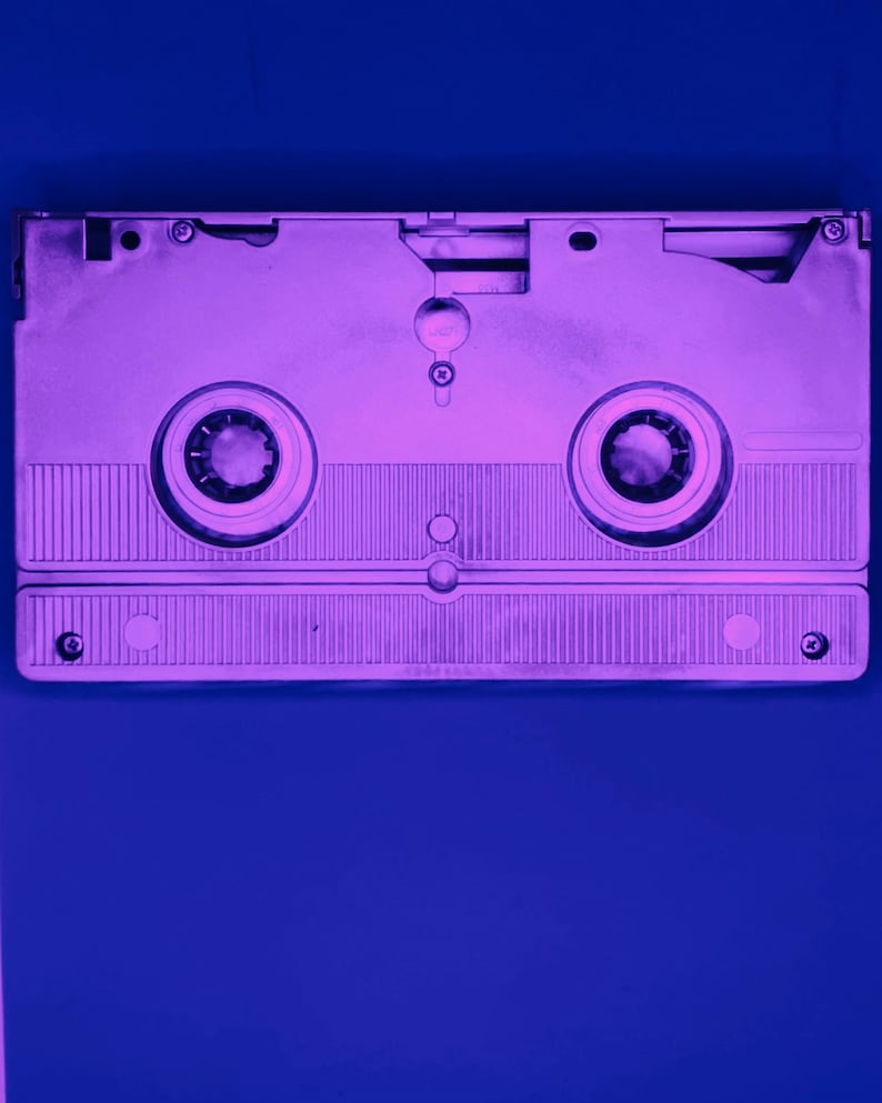 Retro VHS Art Print 3 unframed Print of Painted VHS Tape in Various ...