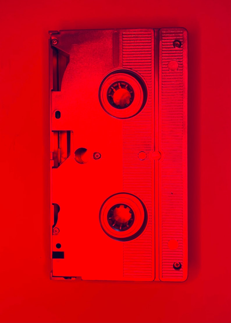 Retro VHS Art Print 2 unframed Print of Painted VHS Tape in Various ...