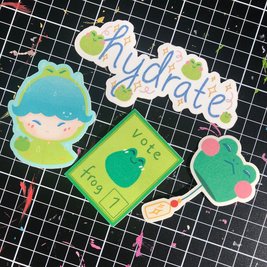 Frog Sticker Collection - Etsy