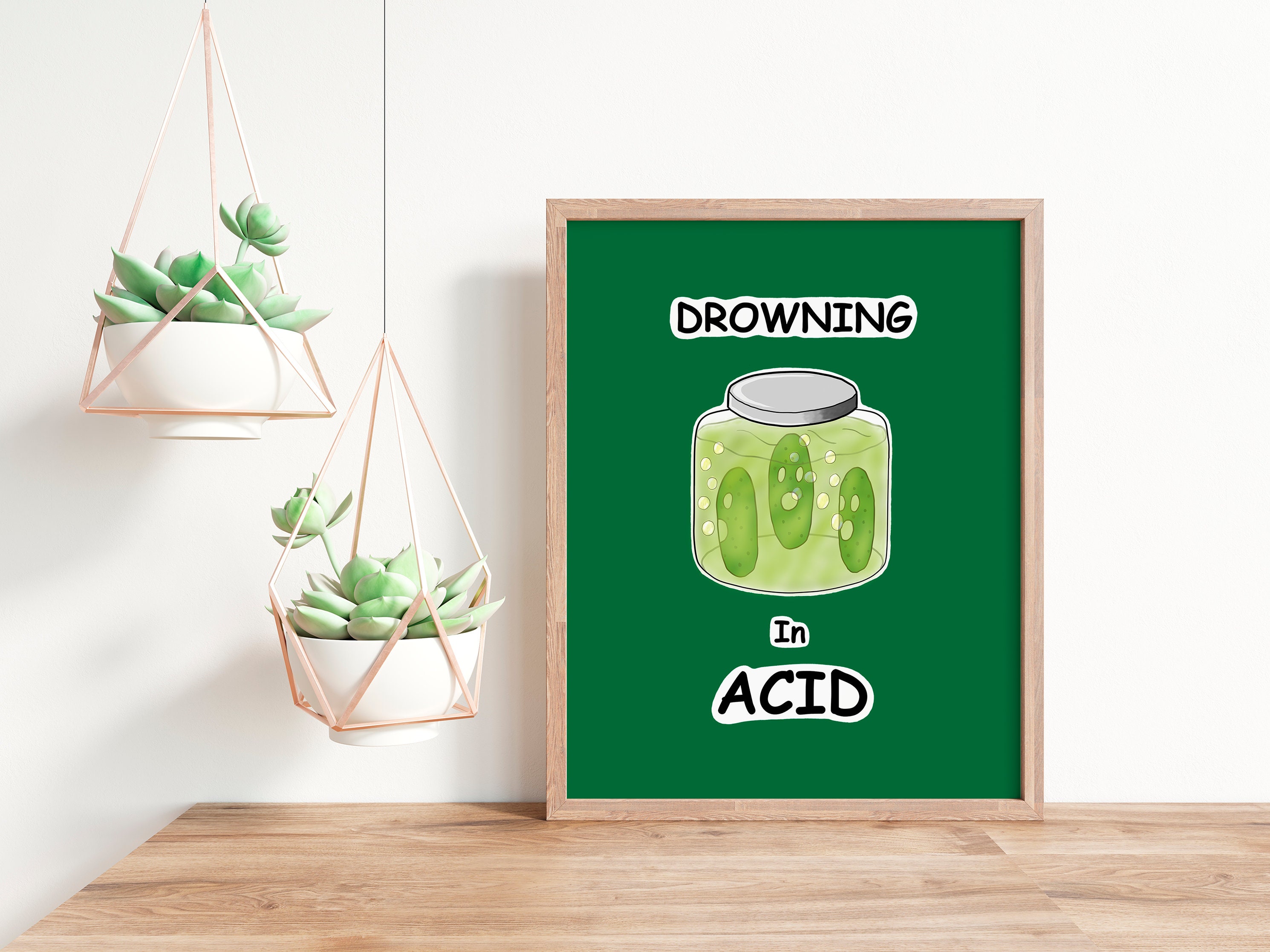 Drowning in Acid Unframed Matte Print Gloss Print Semi-gloss Print Dark ...