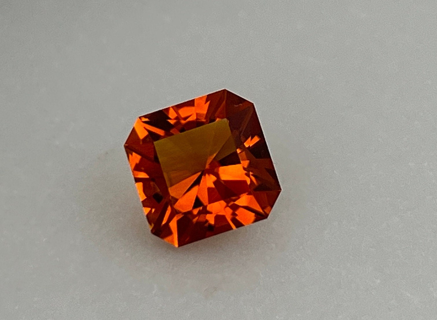 Orange Color Bright Citrine Loose Faceted Gemstone, Precision Cut ...