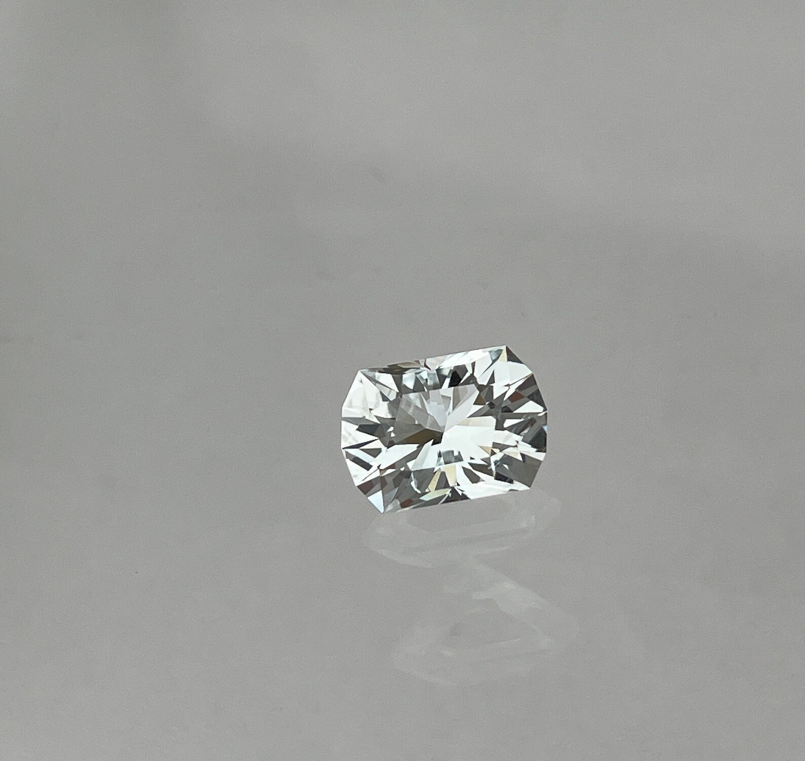 Natural Rectangle Goshenite Loose Gemstone, White Beryl Faceted ...