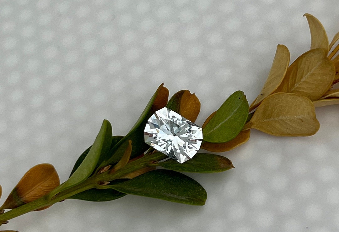 Natural Rectangle Goshenite Loose Gemstone, White Beryl Faceted ...