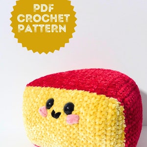 Gouda Cheese Plushie Crochet Pattern: Beginner Friendly Amigurumi (PDF ...