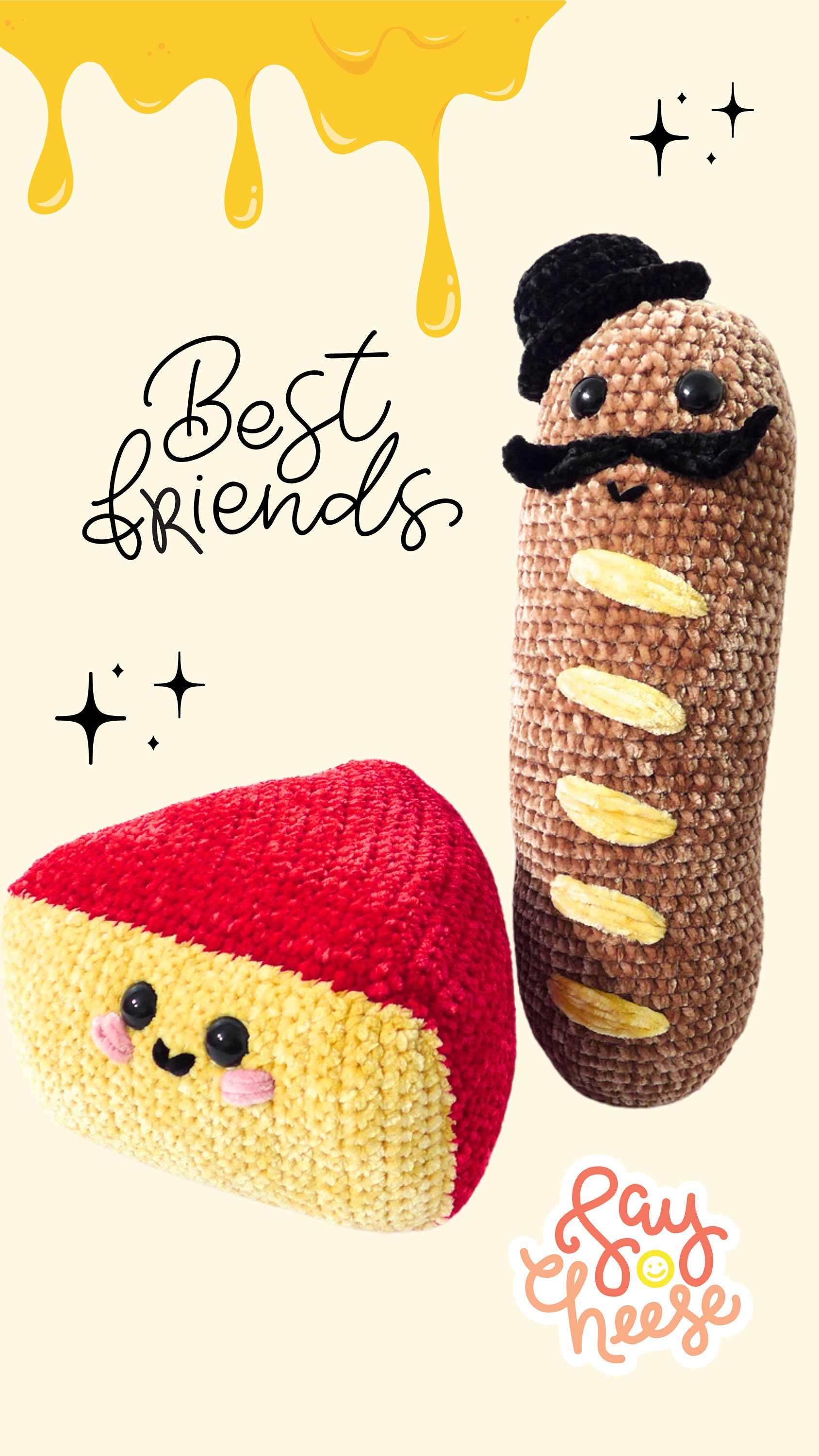 Gouda Cheese Plushie Crochet Pattern: Beginner Friendly Amigurumi (PDF ...