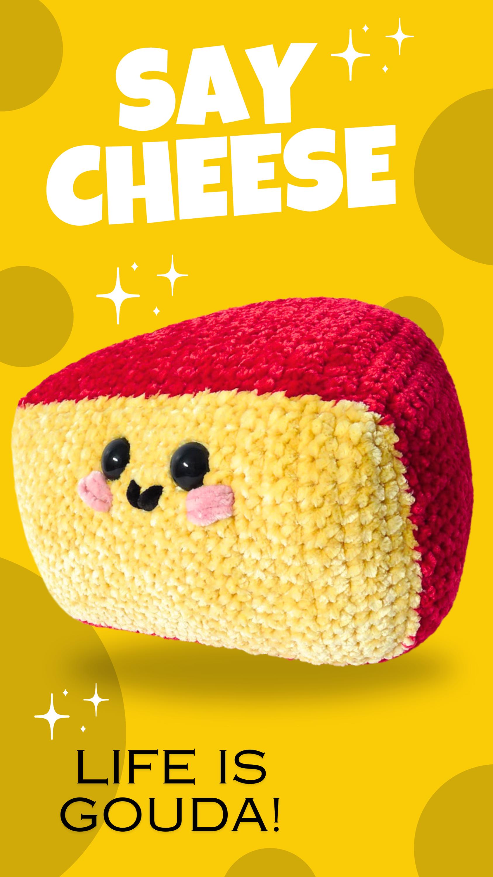 Gouda Cheese Plushie Crochet Pattern: Beginner Friendly Amigurumi (PDF ...