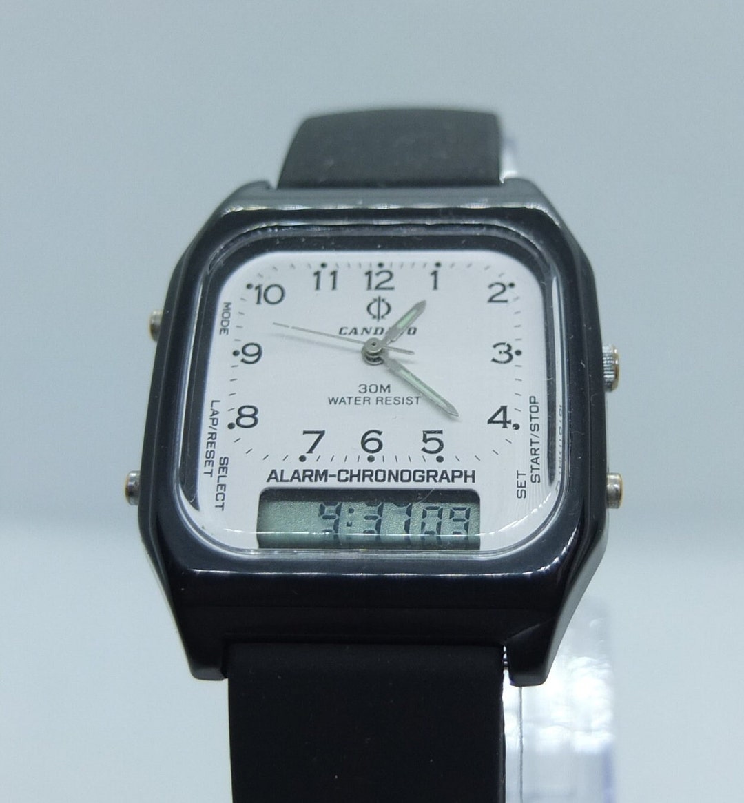 Vintage Candino Alarm-chronograph Quartz Watch - Etsy