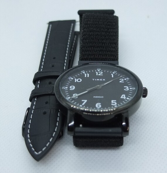 TIMEX pilot style quartz watch, 2 straps - Gem