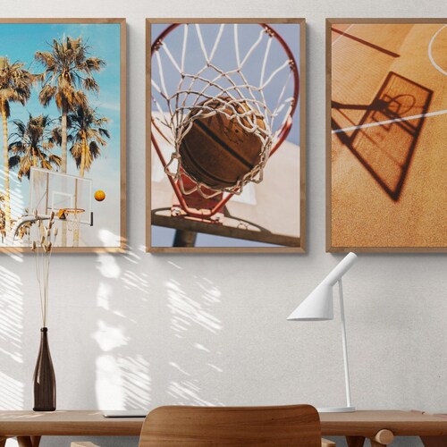 NBA Wall Art Basketball Wall Decor Teen Room Decor Above - Etsy