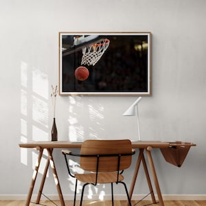 NBA Wall Art, Basketball Wall Decor, Teen Room Decor, Above Bed Decor ...