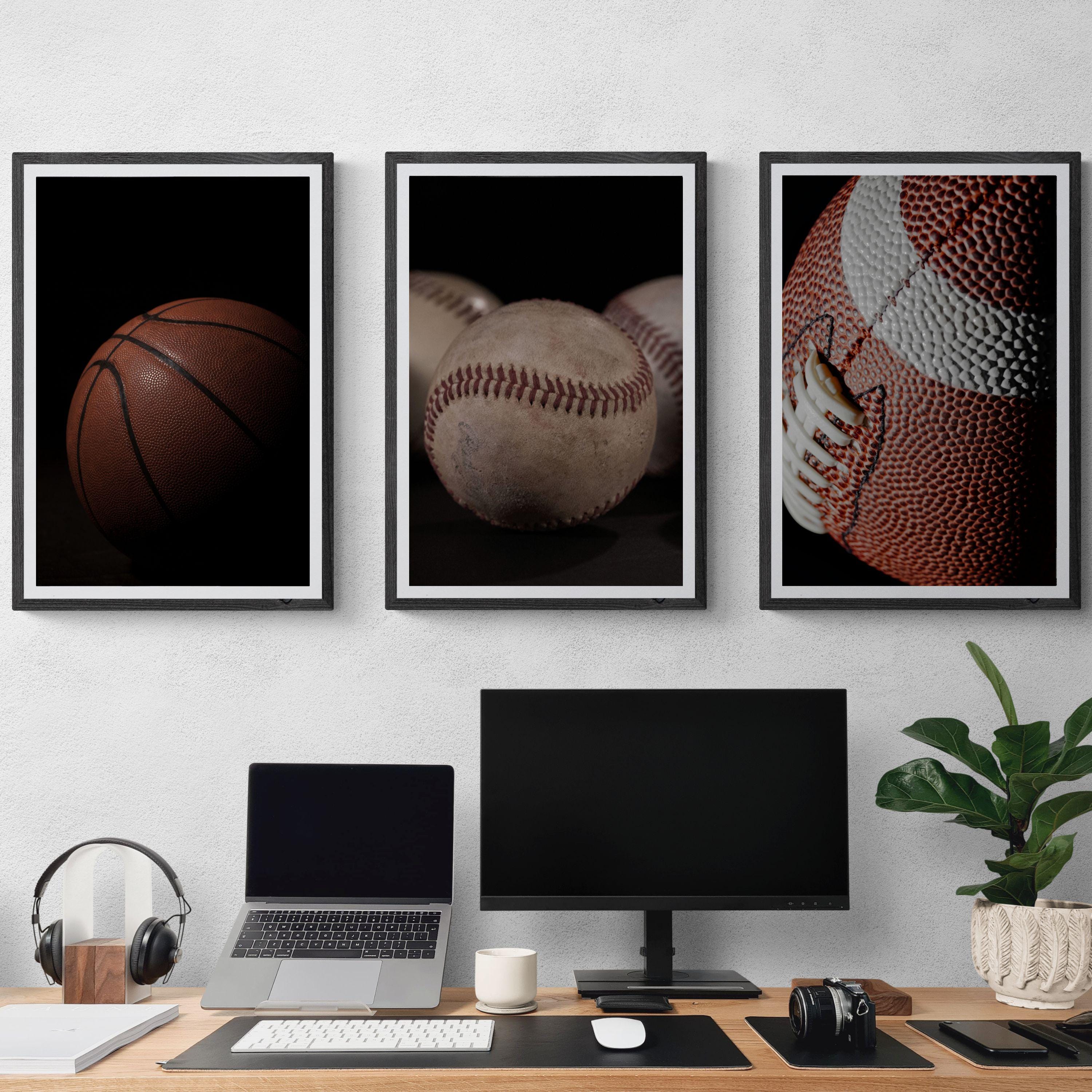 Triptych Sports Decor, Teen Boy Room Decor, Best Boyfriend Gift, 3 ...