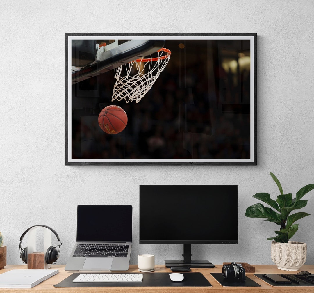 NBA Wall Art, Basketball Wall Decor, Teen Room Decor, Above Bed Decor ...